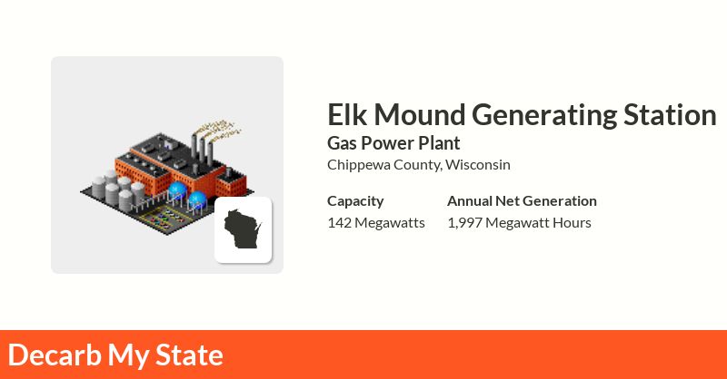 Elk Mound Generating Station Power Plant | Decarb My State